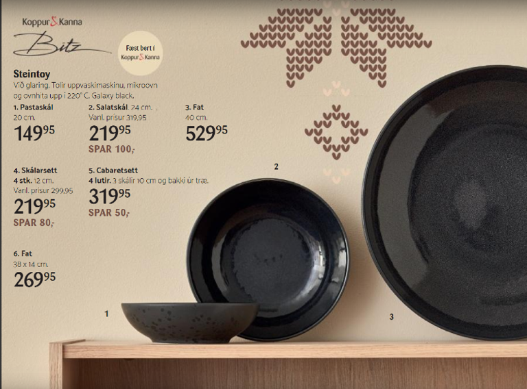 Koppur & Kanna hevur tikið kopivørur úr vøruskránni - Dimma.fo